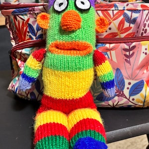 Little Worry Monsters, 10'' Worry Eater, Toy Knitting Pattern, Worry ...
