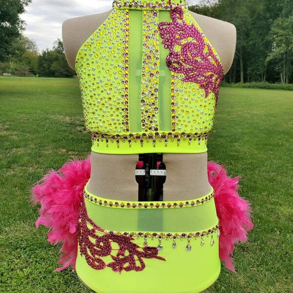 Youth Neon 2 Piece Dance Set - Etsy