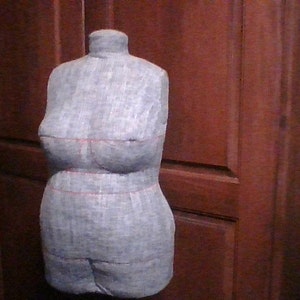 Custom Made-to-measure DIY Stuffed Dress Form Mannequin Sewing Pattern ...