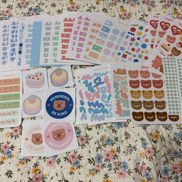 Holographic Bubble Letter Stickers #1 NEW - Etsy