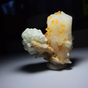 XXL Peach Stilbite Green Stillbite Mixed Heart the Stone | Etsy