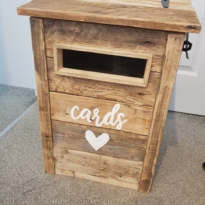 Handmade Rustic Letterbox for Weddings CUSTOMISABLE Wedding Letterbox ...