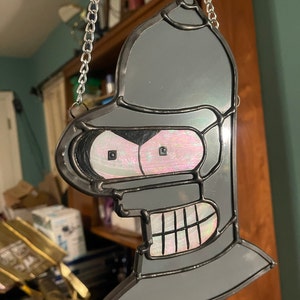 Bender Futurama Stained Glass Sun Catcher - Etsy