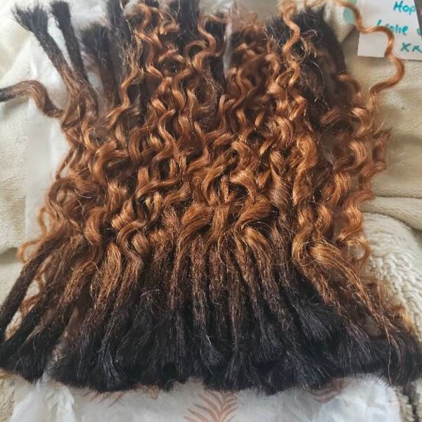 X10 Ombre Deep Wave 100% Human Hair Dreadlock Extensions 15 Inch - Etsy