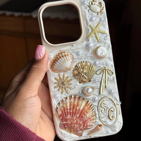 Coastal Seashell Phone Case Decoden Phone Case Beach Lover Gift ...