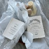 Muriel Handmade Paper Wedding Menus, Deckled Edge Paper Menus, Day ...