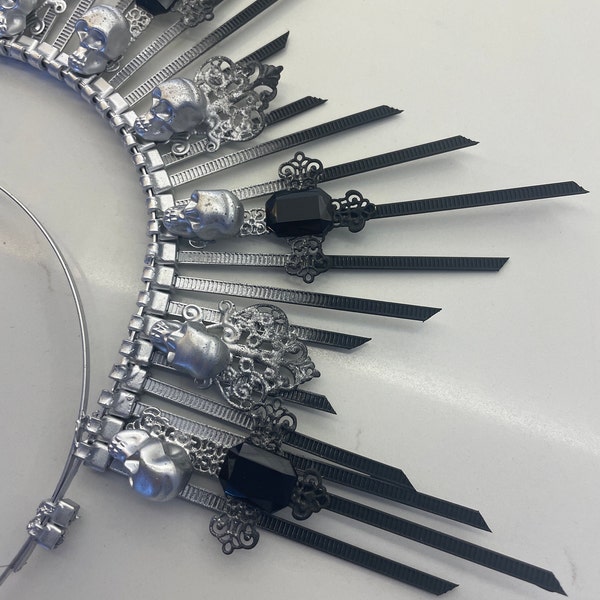 Halo Crown, Sunburst Crown, Embellished Halo, Skull Crown, Day of the ...