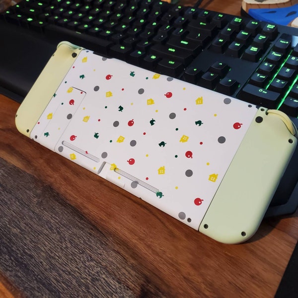 Custom Animal Crossing Themed Nintendo Switch Hand Painted Back Plate ...