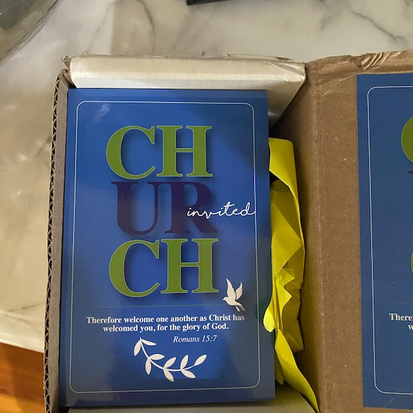 Church Welcome-postcards With Full Service PERSONALIZATION, 4"x6" Size ...