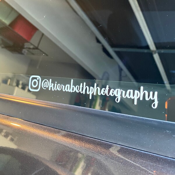 Instagram Decal Snapchat Sticker Instagram Label Username Car Decal ...