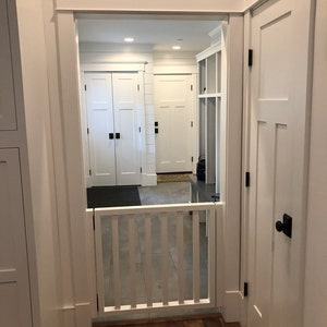 Modern Style Pet or Baby Gate Made to Fit Pet Security Gate Wooden ...