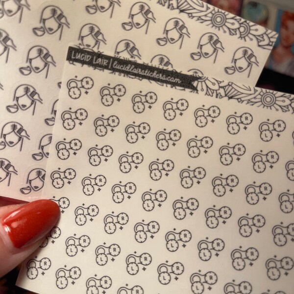 Variety Sticker Pack Cute Sticker Pack, Mini Clear Stickers, Variety ...