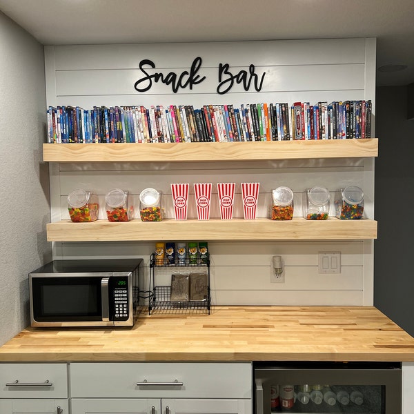 Snack Bar Sign - Snack Bar Cutout Sign - Snack Bar Word Cut Out ...