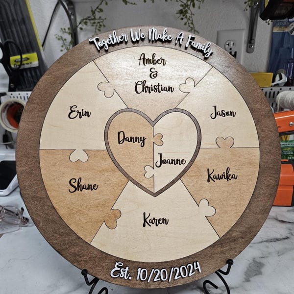 Unity or Family Puzzle, Blended Family, Unity Alternative, Wedding ...