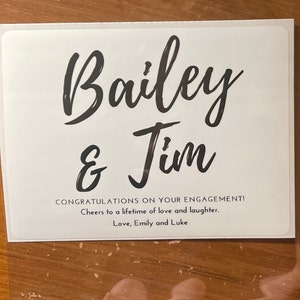 Engagement Wine Labels Engagement Gift Newlywed Gift Personalized ...