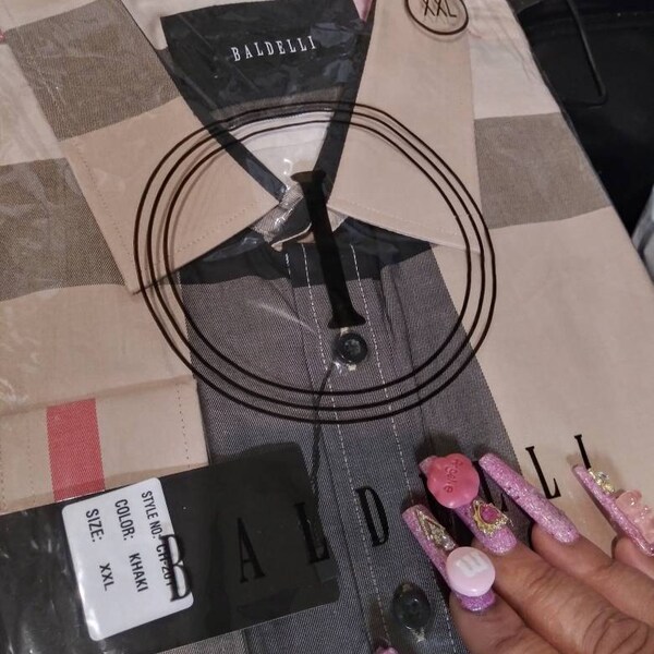 Men's Fashion Satin Dress Shirt - Baldelli-2042 Black Meander and Tiger ...