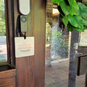 Sign No Soliciting No Soliciting Sign Ceramic Sign Do Not - Etsy