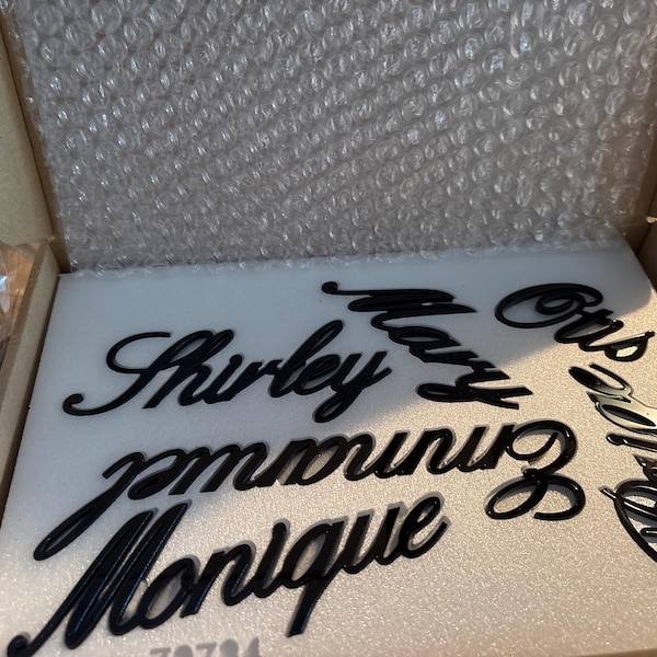 Custom Laser Cut Names - Personalized Wedding Place Cards - Acrylic ...