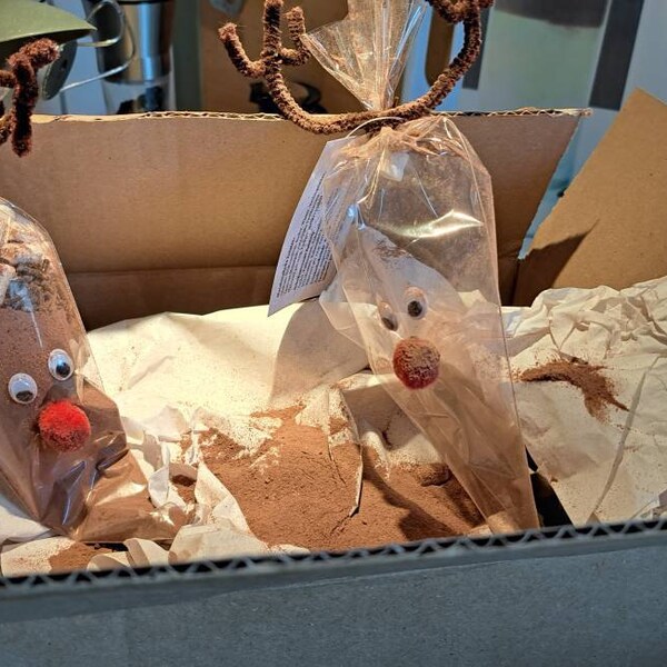 Rentier Suppe, heiße schokolade, - Kakao - Marshmallow - Schokolade ...