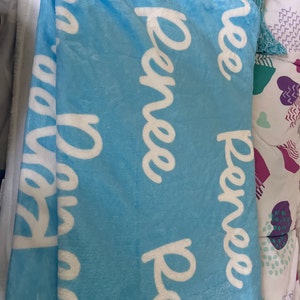 Personalized Blanket for Kids, Baby 3 Sizes and 30 Plus Colors, Custom ...