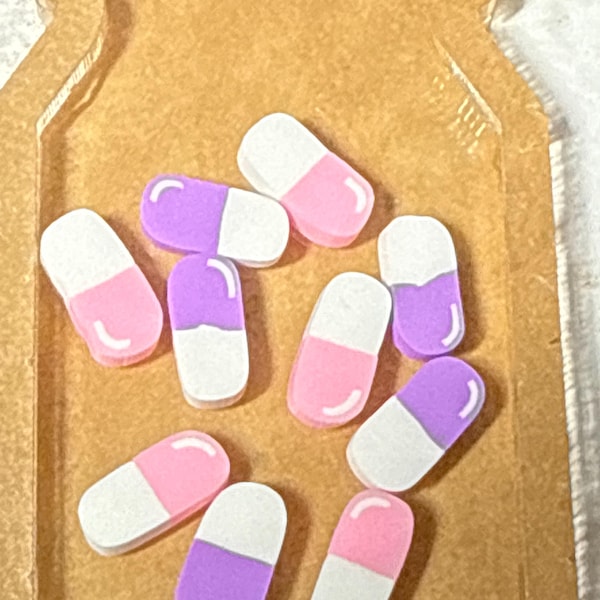 FAKE Mixed Color Pills, Medical Polymer Clay Sprinkle (NOT EDIBLE, 5MM ...