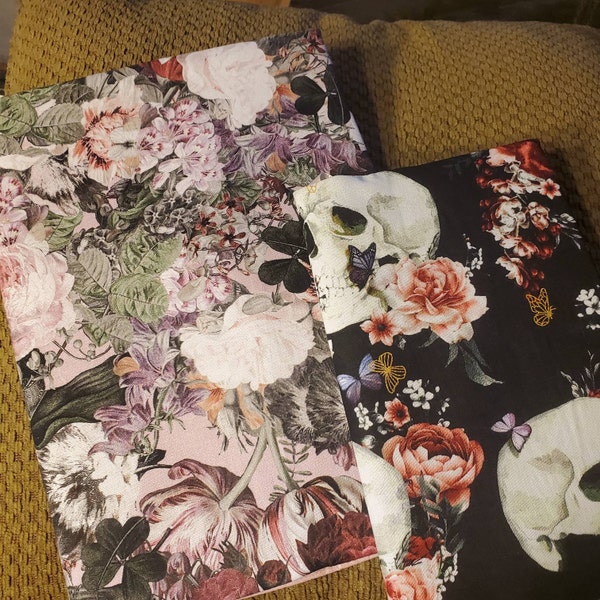 Reversible Book Cover Adjustable Bible Pouch Reusable Fabric Dust ...