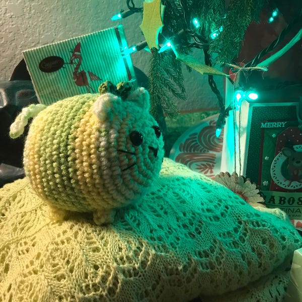 Moth Cryptid Loaf Cat | Handmade Crochet Plushie - Etsy