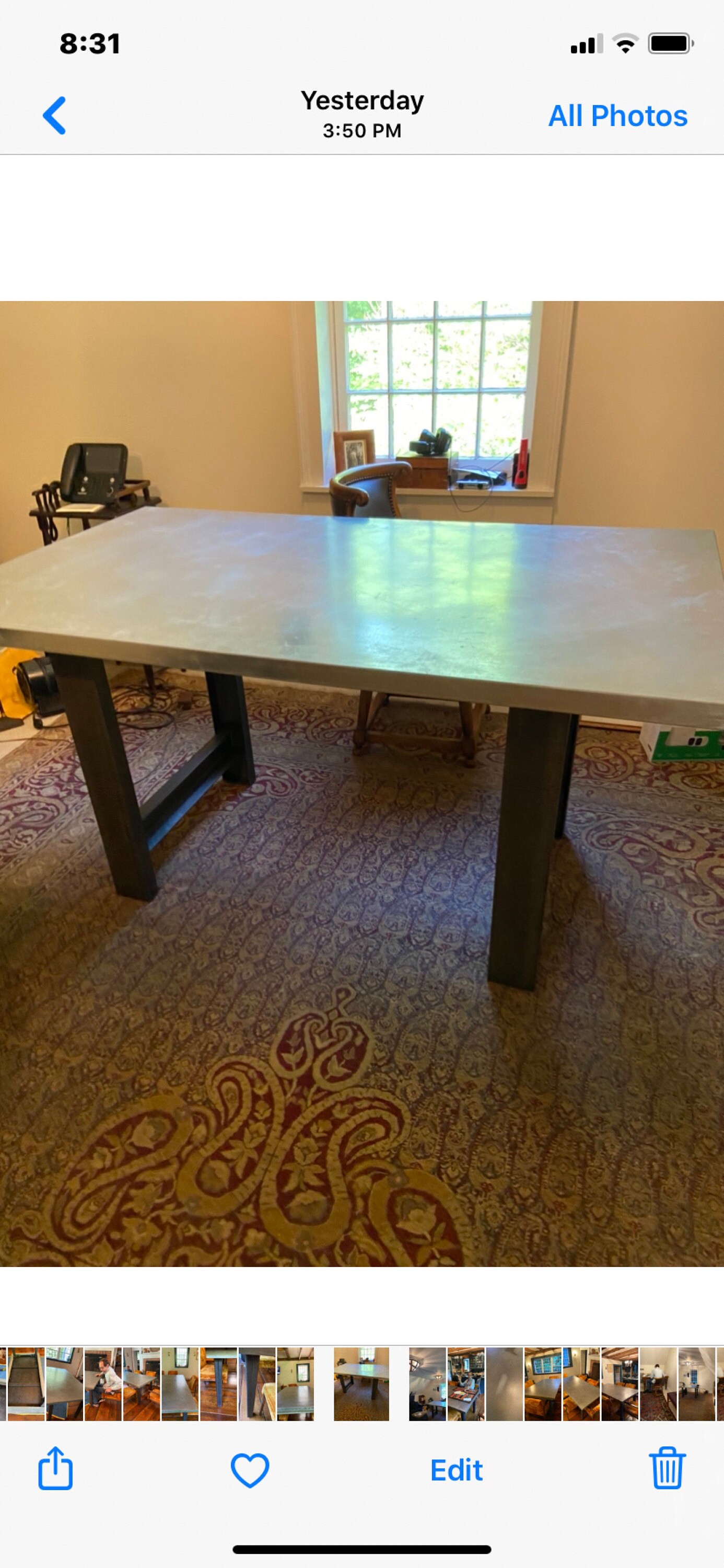 Metal Table Legs set of 2 C Channel C4x5.4 | Etsy