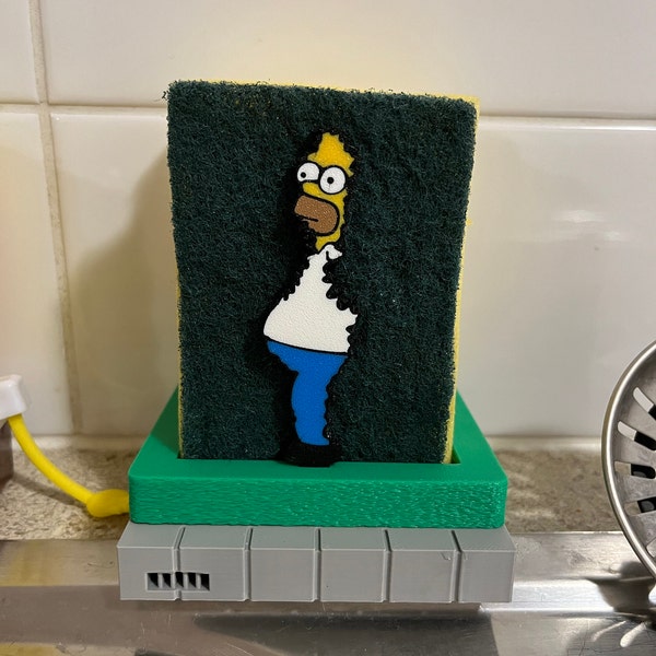 Homer Simpson Sponge Holder - the Simpsons Bush Meme Gift - High ...