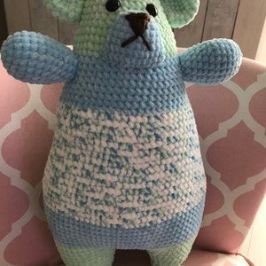 PATTERN Pillow Bear Crochet Pattern, Amigurumi Pattern, Teddy Bear ...