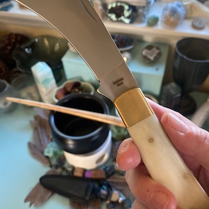 Hand BOLINE Bolline Sickle Herbalist Tool Druidic Ritual Druid ...