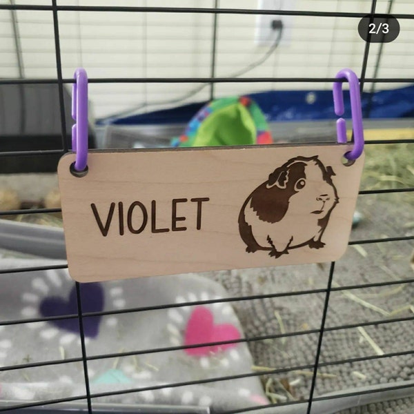 Guinea Pig Name Sign, Guinea Pig Name Tag, Guinea Pig Cage Sign, Guinea ...