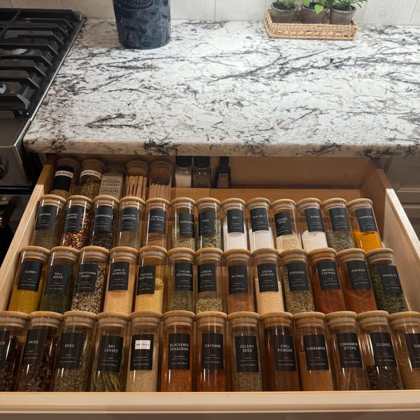 Amber Glass Spice Jars, Spice Jars, Amber Screw Top Lid Spice Jars ...