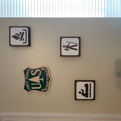 National Park Icons Camp Symbol Signs National Park Nursery Outdoor ...