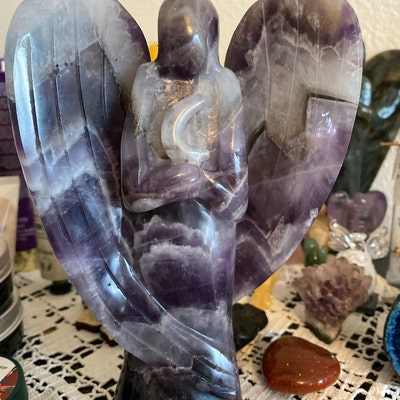 Galaxy Unicorn Stone Monarch Butterfly Wings Carving, Pegmatite Stone ...