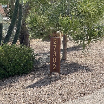 Oak Knoll Yard Sign 4h Numbers Vertical Sign on - Etsy UK