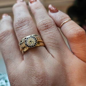 14K Solid Gold Mobius Ring, 925 Sterling Silver Mobius Ring, Mobius ...