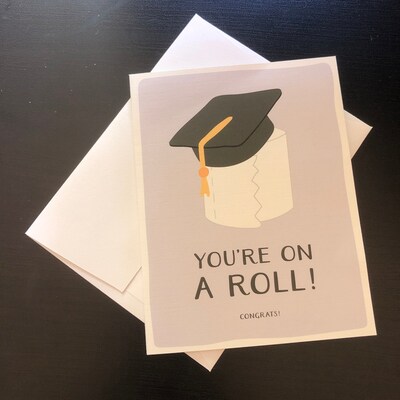 Toilet Paper Graduation Card Quarantine Graduation Card Social ...