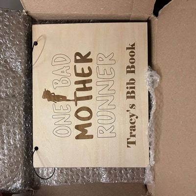 Personalized Race Running Bib Book With Sleeves - Etsy