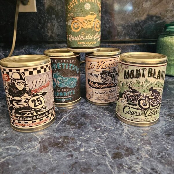 Campbells Soup Tin Can Labels Set of 5 Printable Digital Red Soup Tin ...