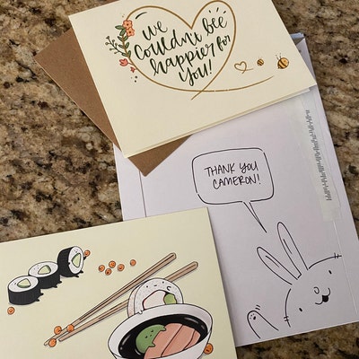 Congrats Card Punny Card Hand Lettered Card Hand-lettered - Etsy