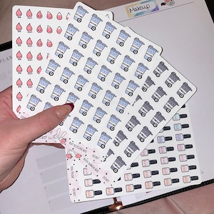 38 Car Maintenance Kawaii Cute Planner Stickers SSC0006 | Etsy