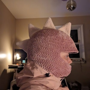 PATTERN Motorcycle Crochet Dino Helmet Cover M - Etsy