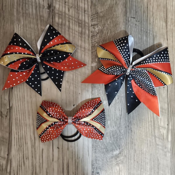 Custom Sublimated Logo Claw Print Cheer Bow Designed With Your Team ...
