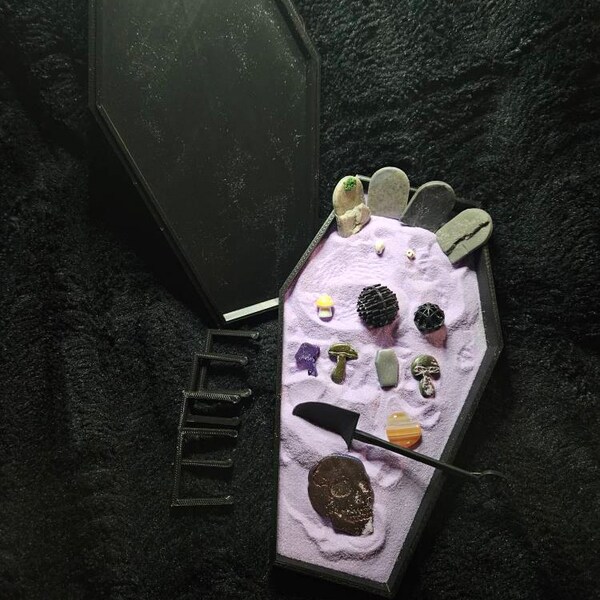 Pastel Goth Zen Garden | Girly Goth Zen Garden | Graveyard Fidget Toy ...