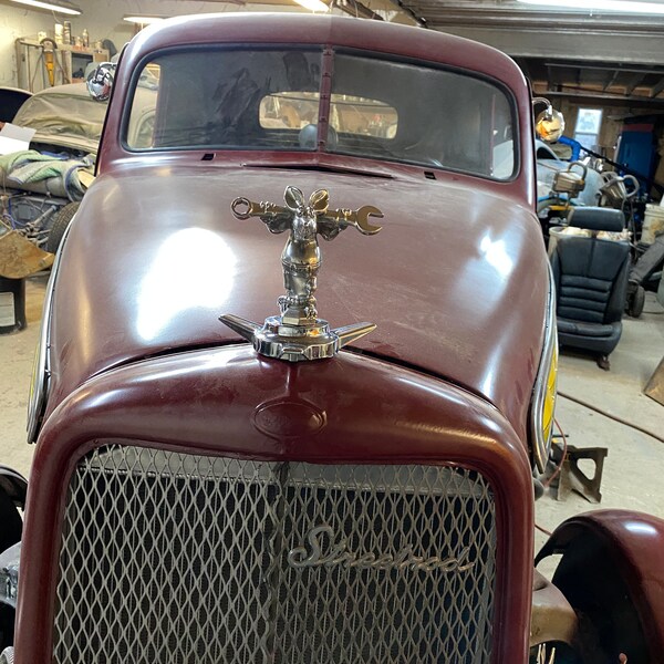 Metal Rat Fink Style Hood Ornament, Rat Rod Mechanic, Pewter Finish - Etsy