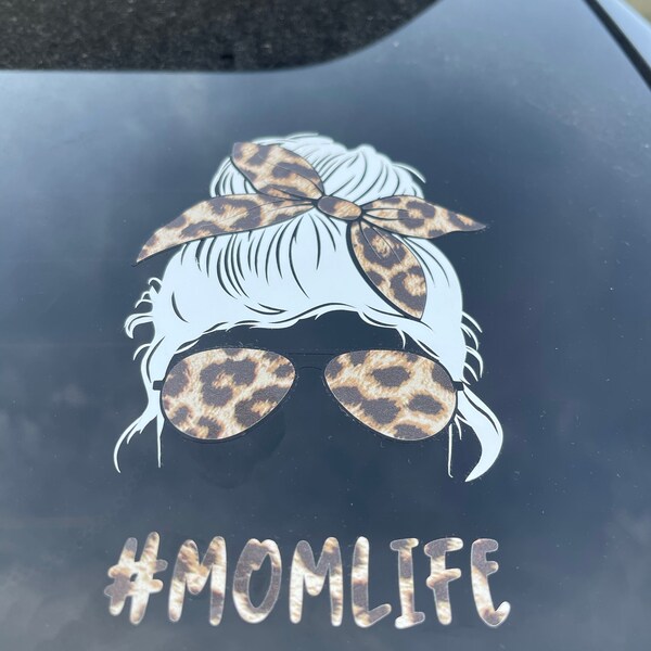 Momlife Png Svg, Messy Bun Hair Svg Png, Layered Mom Skull Svg Png, Mom ...