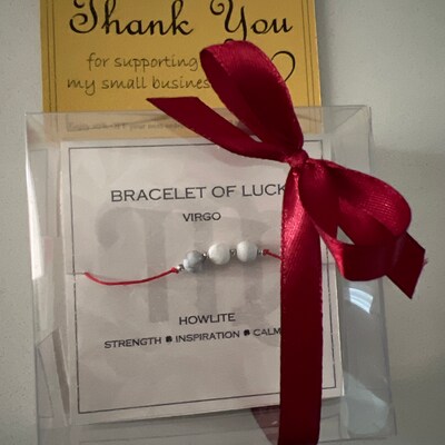 Red Silk String Ring With 14k Gold Bead Empath Protection Red String of ...