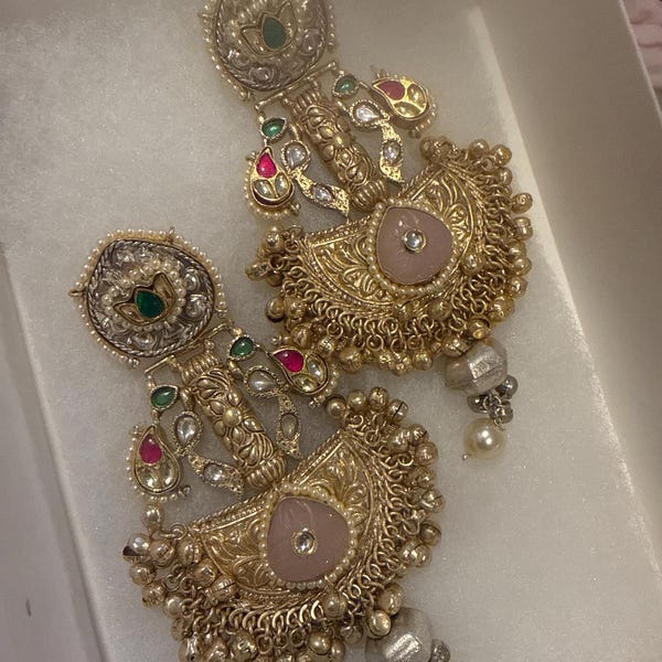 Silver Gold Jhumkag Old Jhumak Gold Jhumka/big Gold Jhumka/brass Jhumka ...