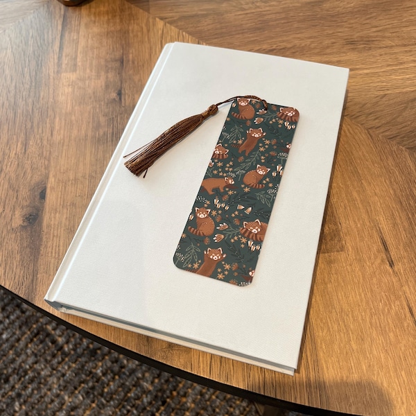 Red Panda Bookmark. With or Without Tassel- Kawaii Bookmark- Book Worm ...